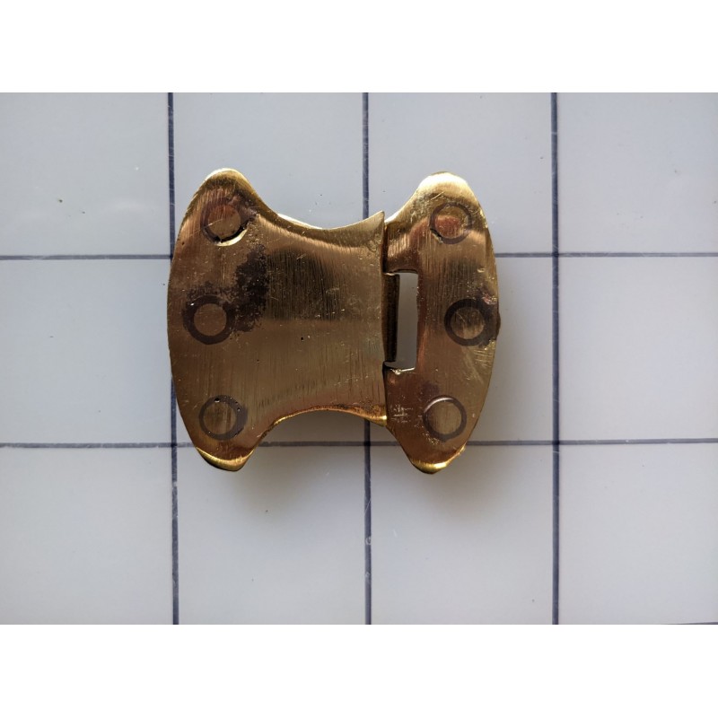 18th Century Brass Neck Stock Buckle
